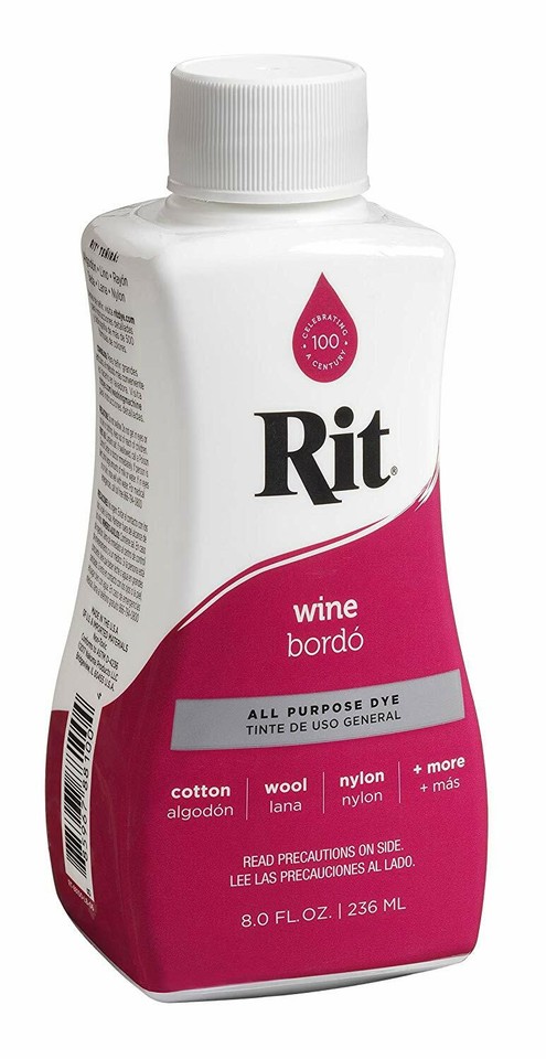 Rit Dye Liquid Fabric Dye, 8-Ounce, Wine | eBay