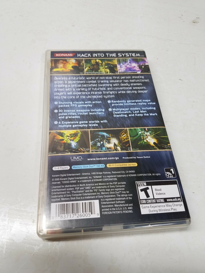 Coded Arms (Sony Playstation Portable, PSP) CIB TESTED Complete | eBay