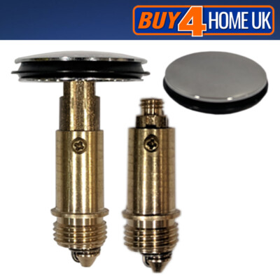 38mm Sink/Basin Waste plug/cap & spring bolt - Easy Pop Up - Click ...