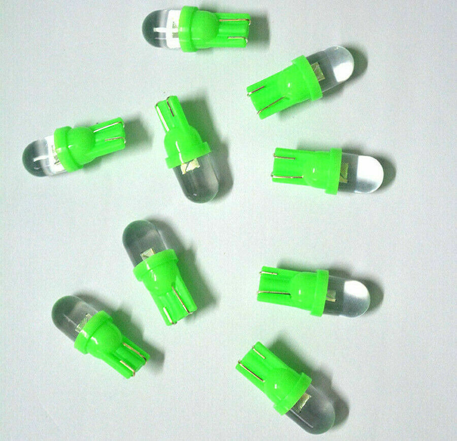5 Pcs Green T10 LED Interior Instrument Panel Dash Light bulbs 2825 168 ...