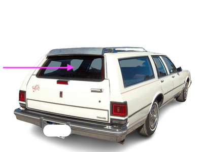 Fit 1977-1989 Oldsmobile Custom Cruiser wagon Back Window/ Rear Glass ...