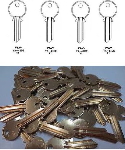 Copy Yale Cylinder Lock 1A YA1 YA1E Key Steel Blanks NICKEL PLATED ...