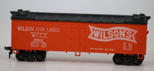 HO Scale TYCO 40' Wood Sided Reefer Wilson Car Lines WCLX 8350 1:87 ...