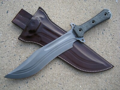 Azula Custom Molded Leather Sheath For Busse Combat TROUGH RAIDER Knife ...