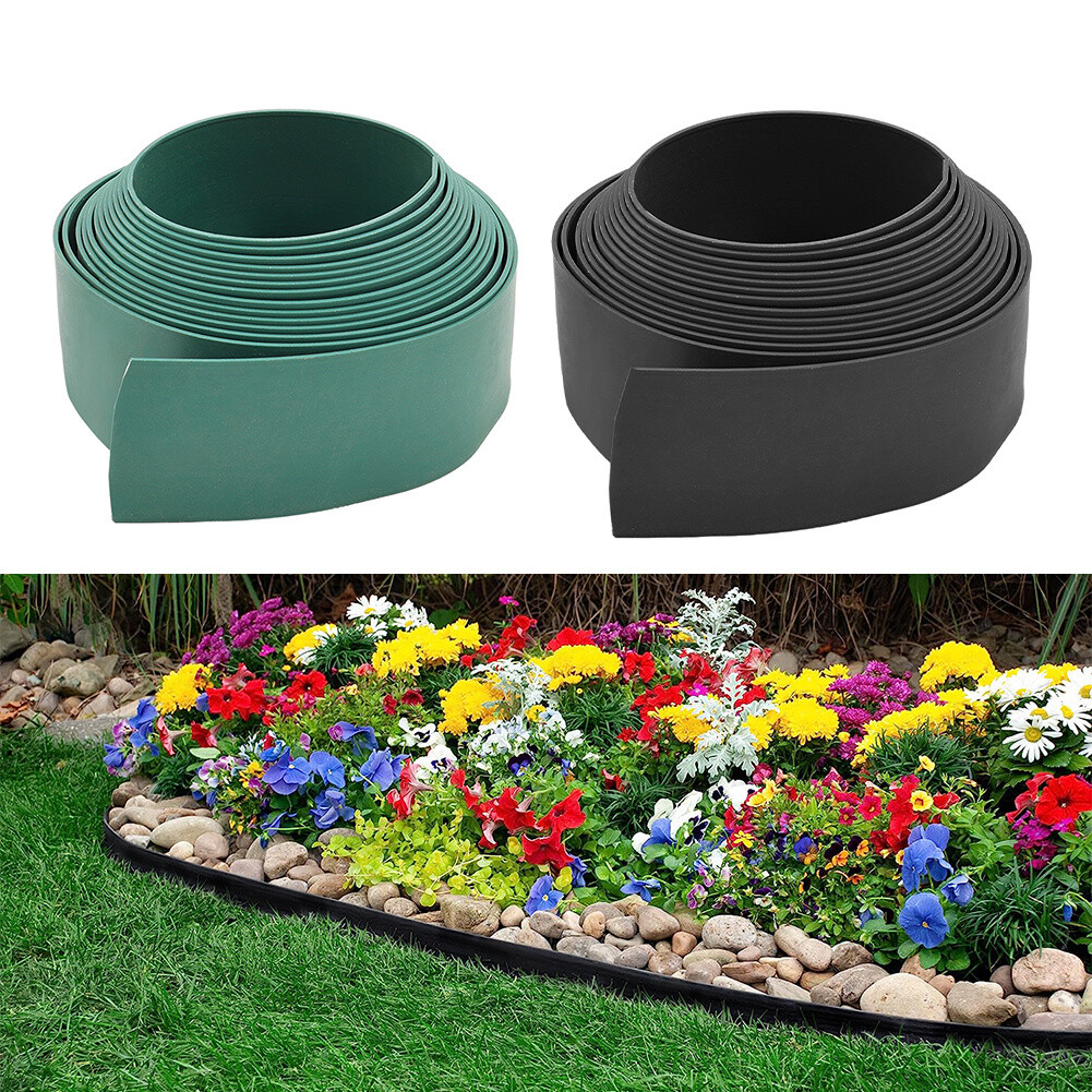 Resin Garden Border Edging Rubber Landscape Edging 3 Inch L Shape 24