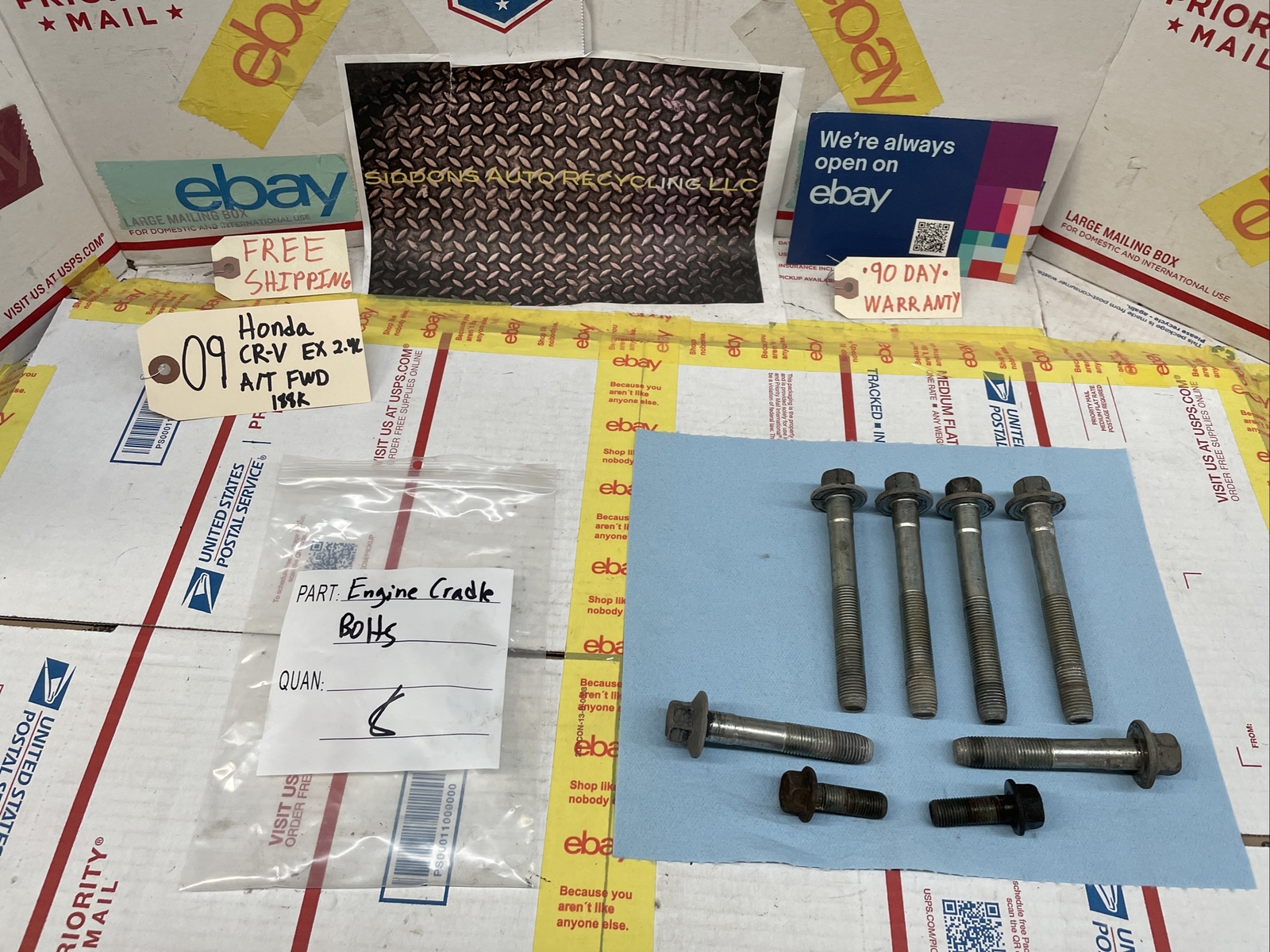 07-09 HONDA CRV ENGINE CRADLE BOLTS FRONT SUBFRAME SUSPENSION BOLT (set ...