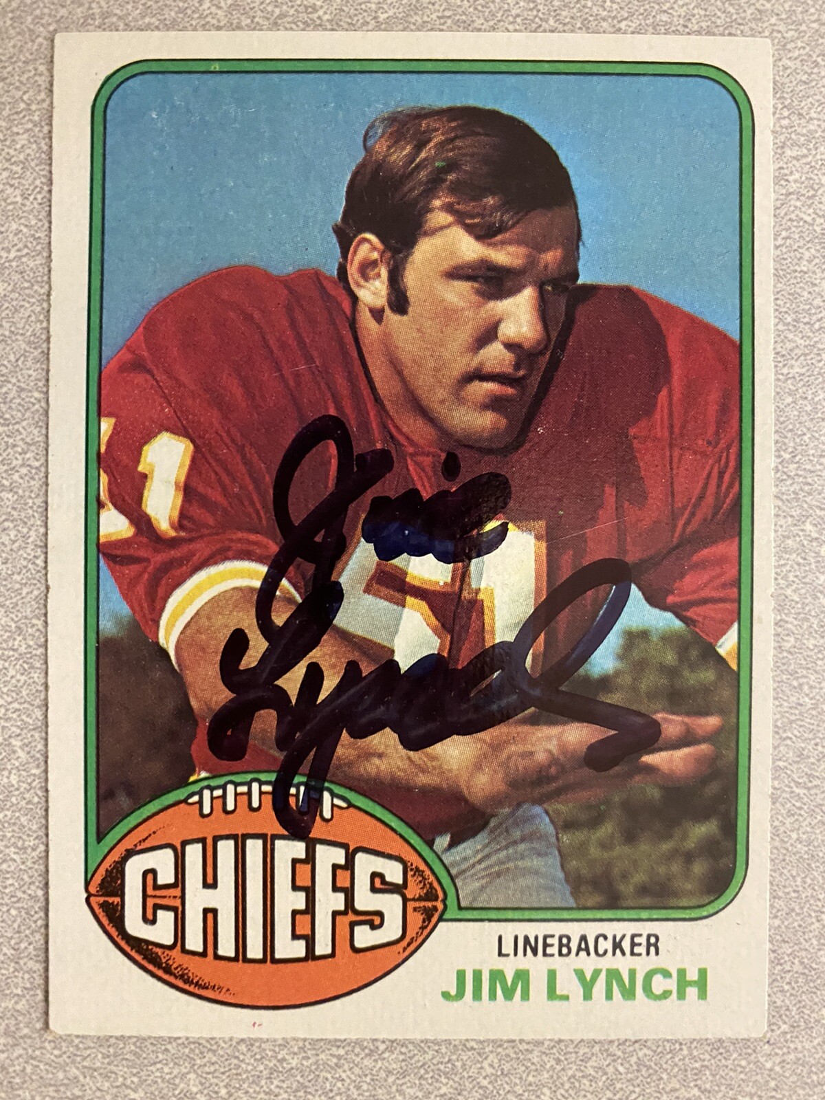 Jim Lynch signed KANSAS CITY CHIEFS card 1976 Topps SB IV CHAMPION | eBay