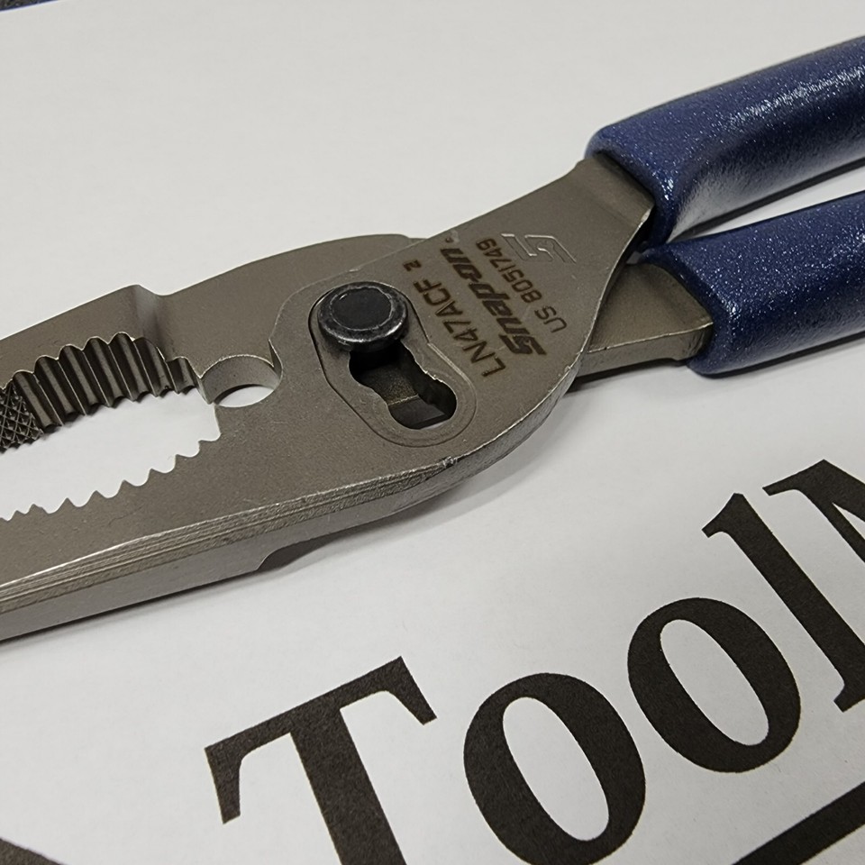 Snap-on Tools USA NEW POWER BLUE Talon Grip Long Nose Slip Joint Pliers ...