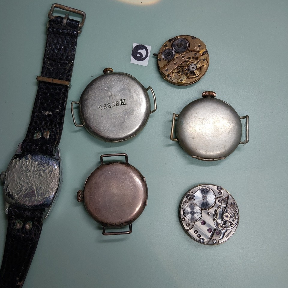 Rare WW1 Trench Watch Lot Of Unusual Dials Black Rare | eBay