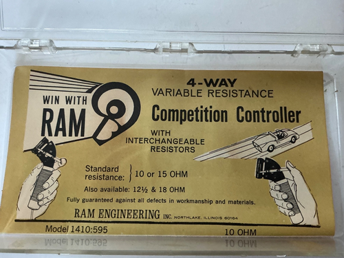 RAM Competition Controller 10 ohm for 1/24 scale slot cars NIB | eBay