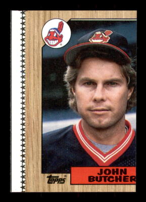 1987 Baseball Topps John Butcher Cleveland Indians #107 2 | eBay