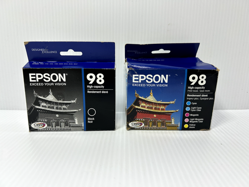 Expires 2025 & 2026 Genuine Epson 98 Ink Full Set T098920 T098120 | eBay