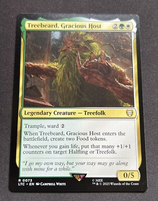 Treebeard, Gracious Host 73 MTG Commander: The Lord of the Rings Rare NM | eBay