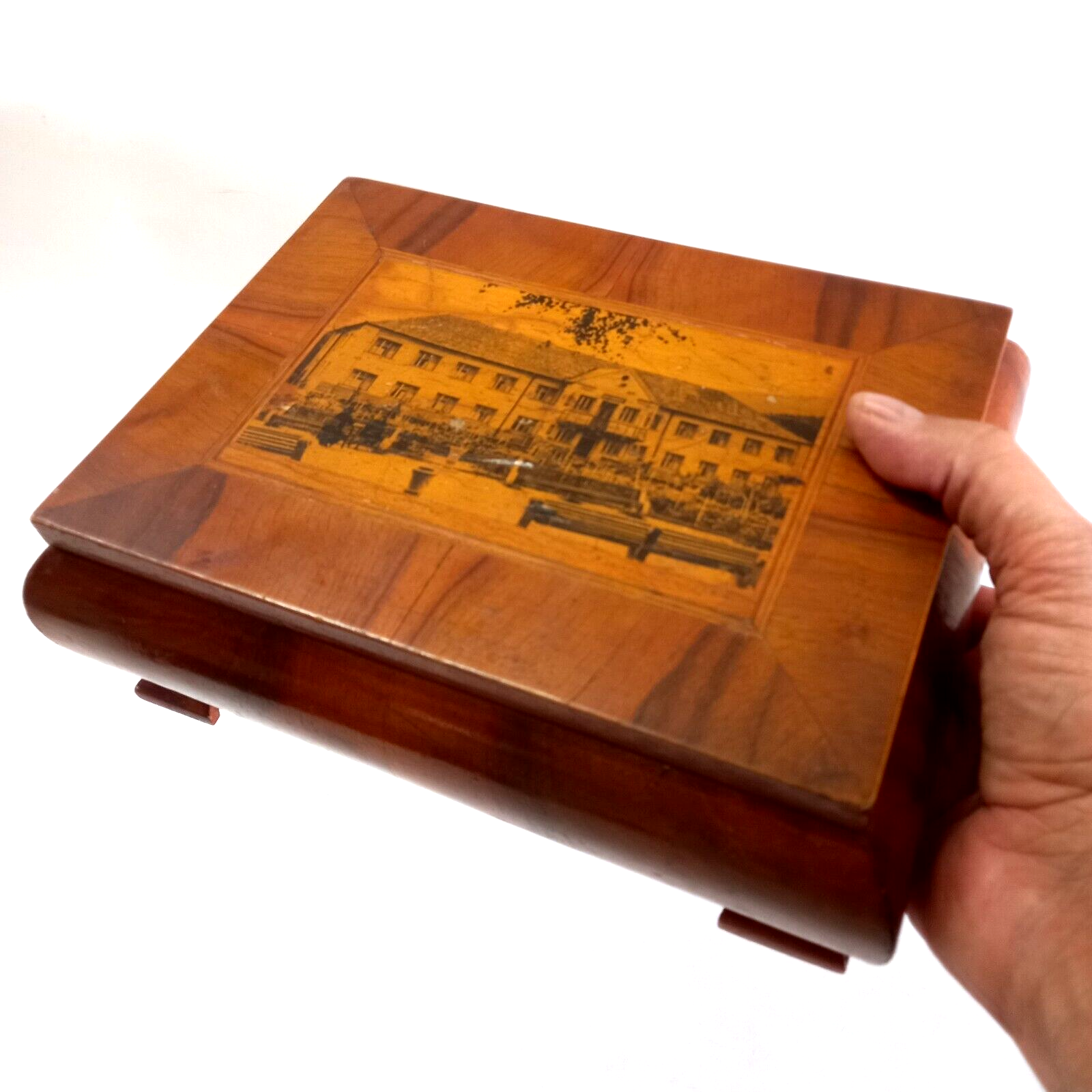 Antique 19th Century Victorian Jewelry Wooden Box Storage Box Handmade ...