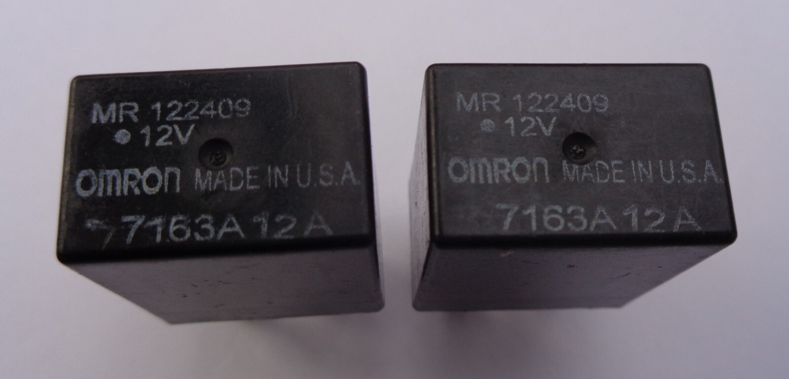 SET OF 2 MITSUBISHI OEM OMRON MR122409 RELAYS 1 YEAR WARRANTY FREE ...
