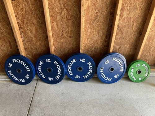 Rogue Calibrated weight plates and Rogue barbell | eBay