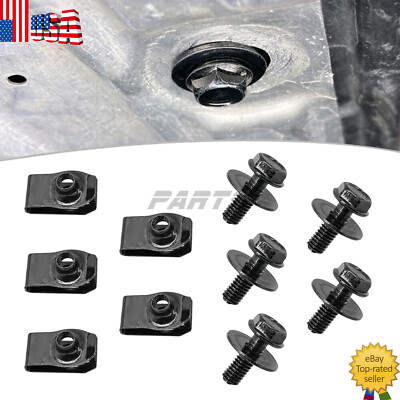 Clips M6-1.0 thread Bolts M6-1.0x20mm long 10mm hex Truck Body Bolts U ...