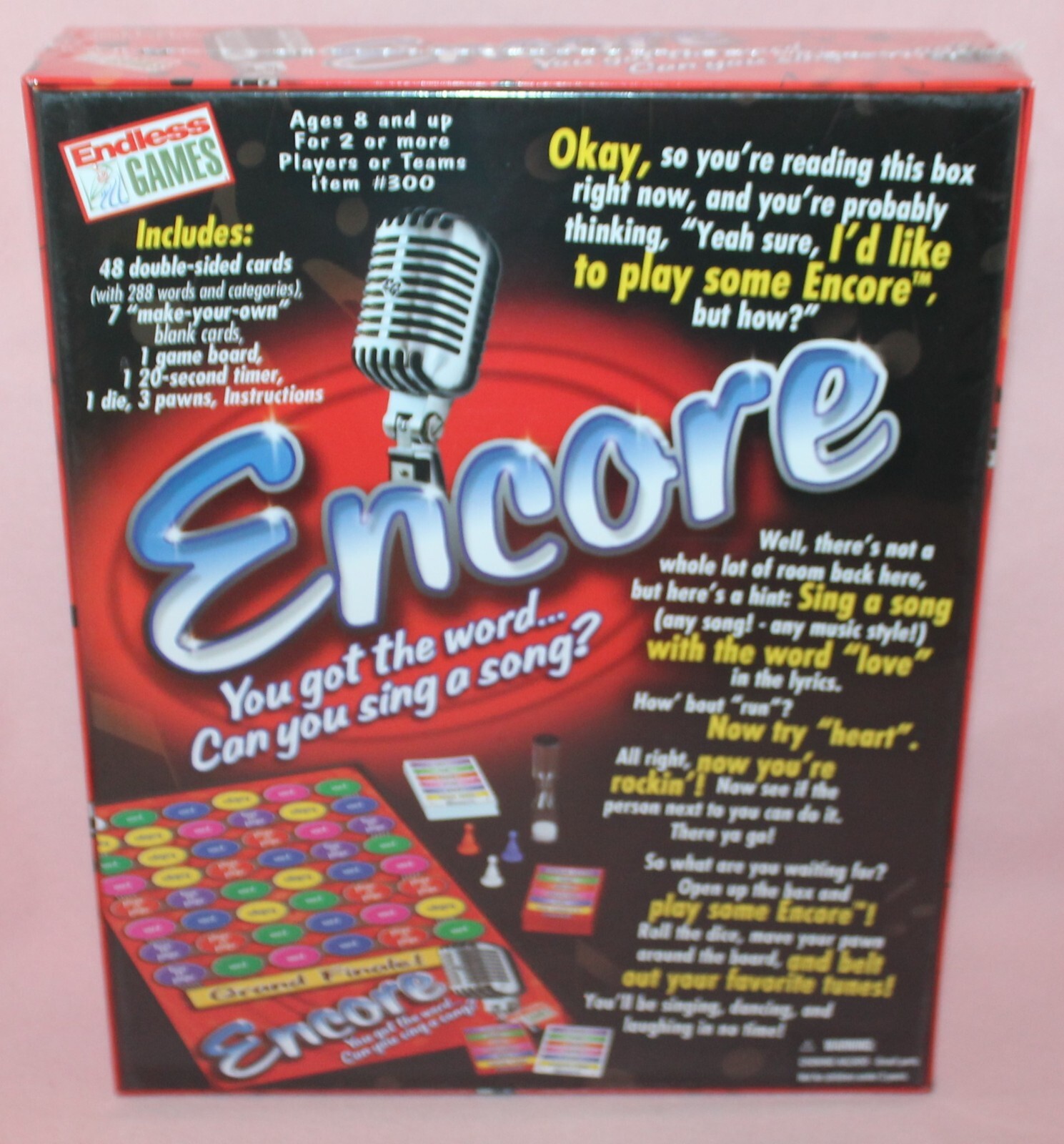 New Endless Games Encore Board Game Sealed 658107693054| eBay