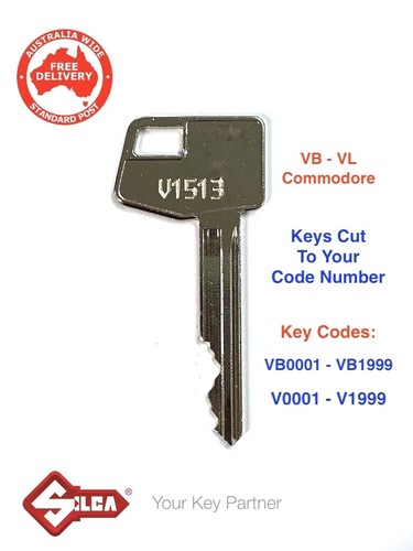 HOLDEN Commodore VB VC VH VK VL Car Keys Cut To Code Number V0001-V1999 ...