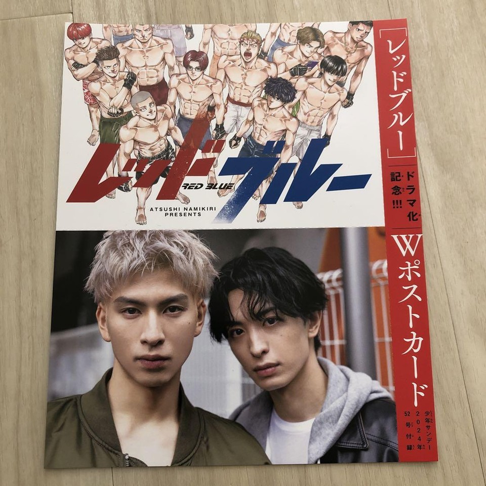 Kimura Keito Hasegawa Shin Red Blue Double Postcard Fantasticsrampage F/S-M501 f | eBay