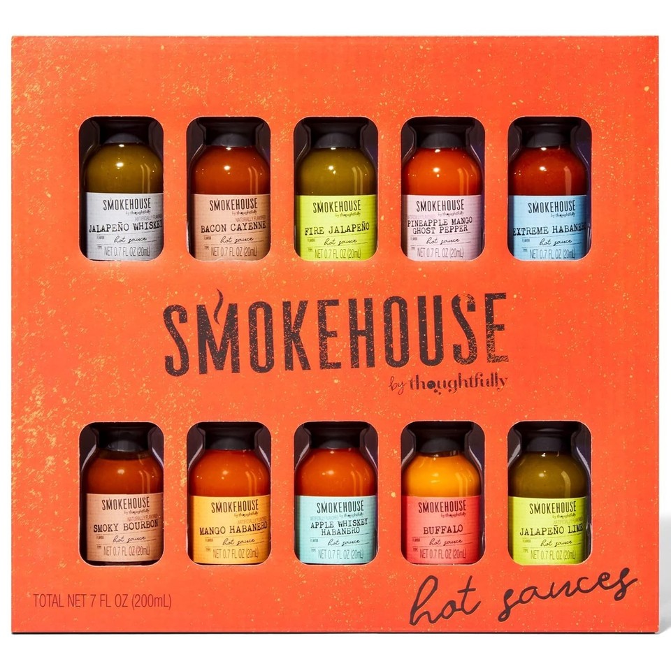 Smokehouse by , Gourmet Hot Sauce Gift Set, Flavors Include Mango ...