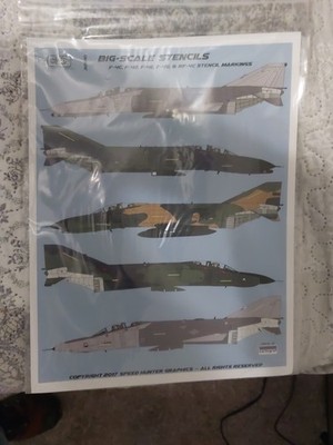 Speed Hunter Graphics 1/32 BIG SCALE STENCILS F-4C/D/E/G & RF-4C Decal ...