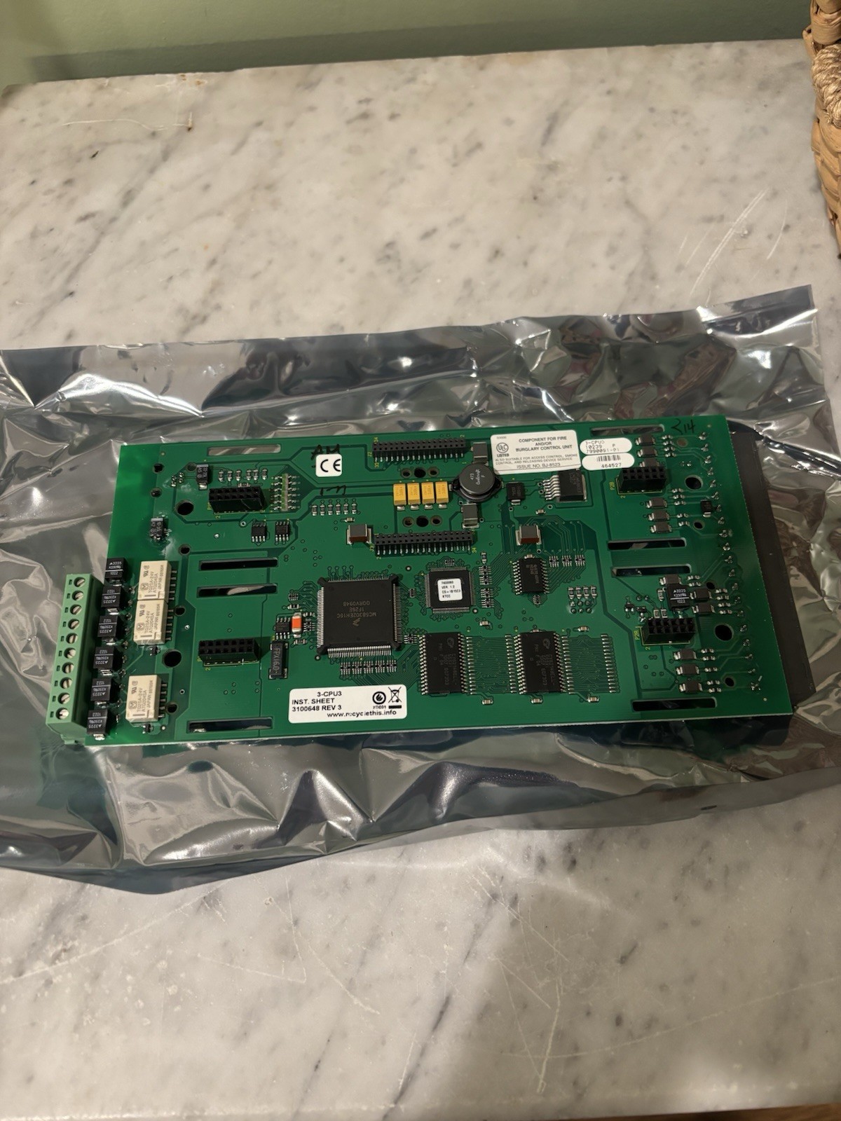 Edwards EST-3 3-CPU 3 FIRE ALARM CONTROL BOARD NEW | eBay