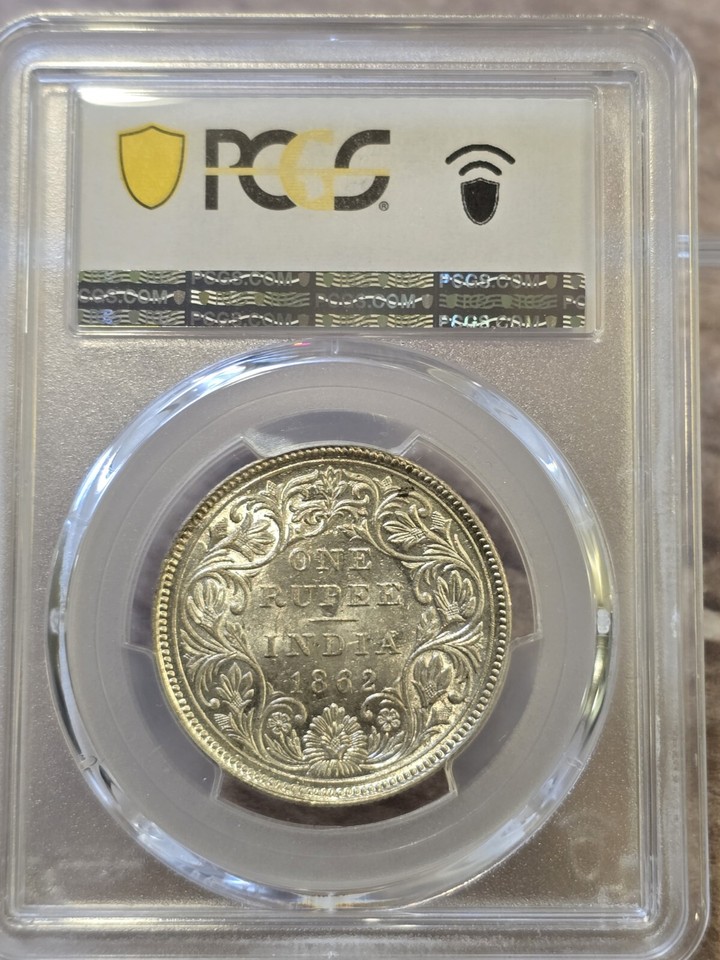 1862 C Or B BRITISH INDIA RUPEE PCGS MS61 | eBay