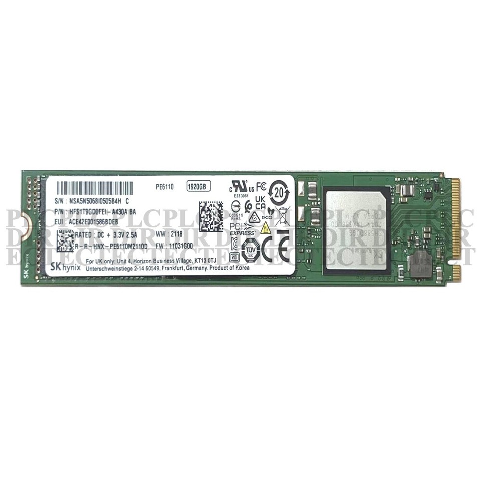 New SK HYNIX PE6110 SSD 1.92TB NVMe M.2 22110 | eBay