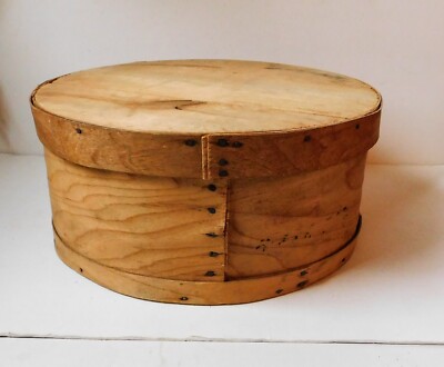 Boxes - Round Wooden Cheese Box With Lid