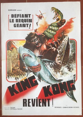 Poster KING-KONG RETURNS Ape PAUL LEDER Rod Arrants JOANNA KERNS ...
