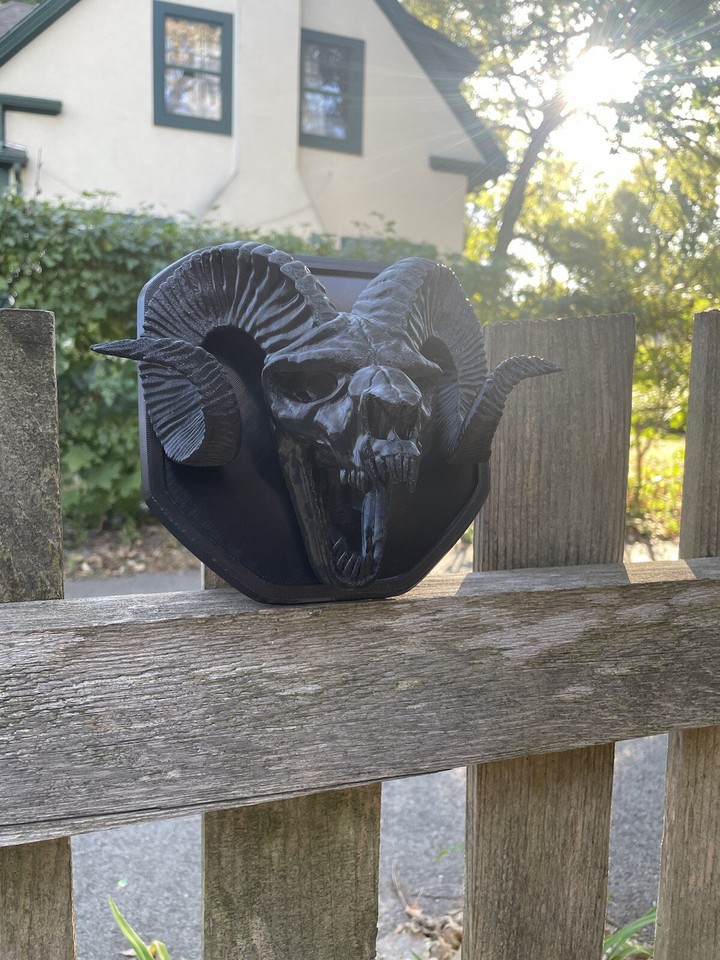 Evil Ram Skull with Horns V3 Tailgate 5th Gen Emblem LED optional 5th ...