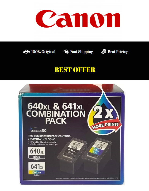 Canon PG-640XL/CL-641XL Ink Cartridge - Combination Pack 9313999001660 ...