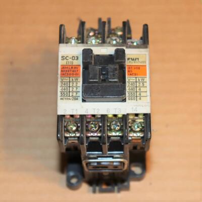 One Fuji Electric SC-03 Contactor 200/220VAC Coil | eBay