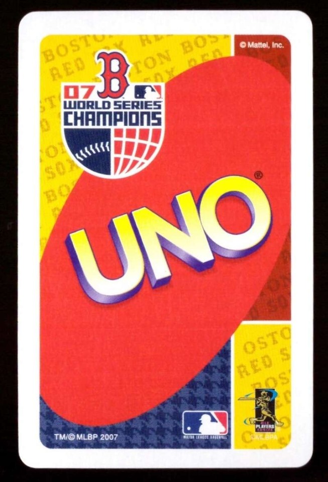 2007 UNO World Champions Boston Red Sox 1 Card (Sweep) - Celebration | eBay
