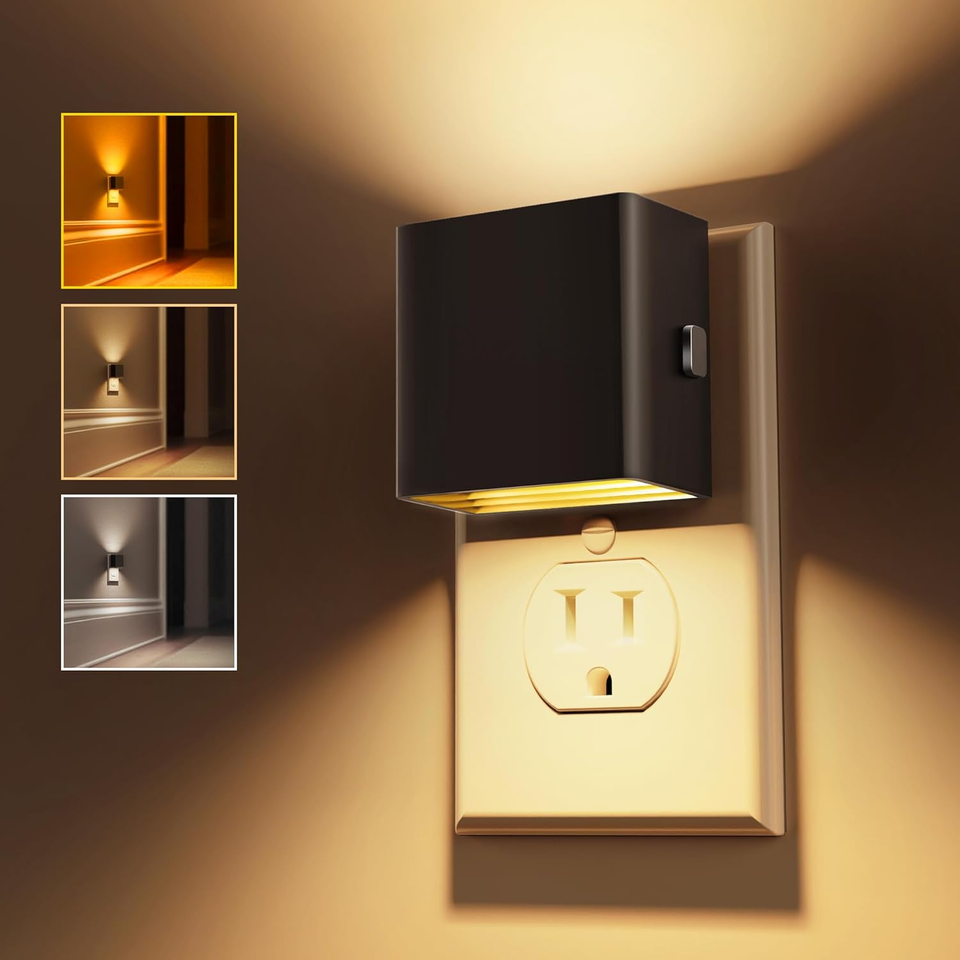 L LOHAS LED Night Lights Plug into Wall,[2-Pack] Plug in Night Light ...