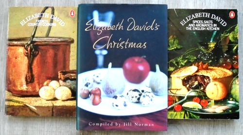 3 x Elizabeth David Books: French Country, Christmas, English Kitchen ...
