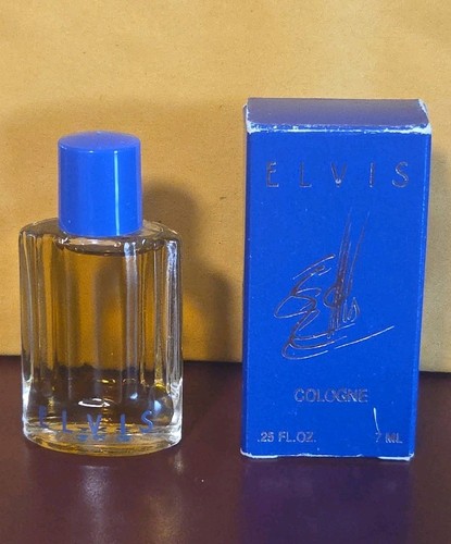 Elvis Cologne .25 Oz 7mL Mini Bottle in Original Box Vintage The KING ...