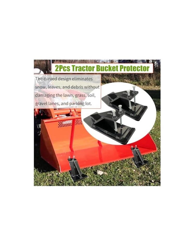 Tractor Bucket Protector, Ski Edge Protector, 2pcs Black Heavy Duty | eBay