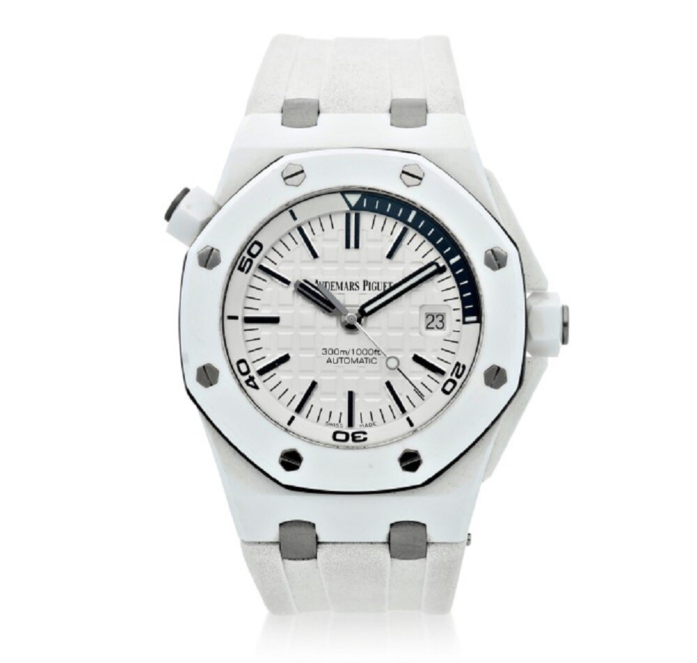 Audemars Piguet Royal Oak Offshore Watch 42mm Ceramic White Arabic ...