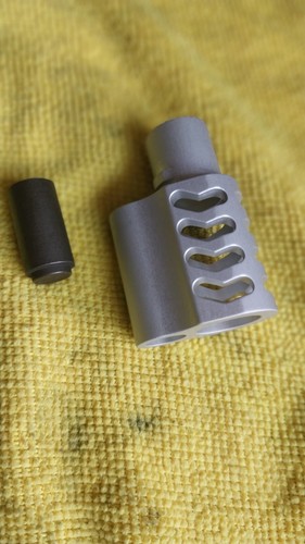 Silver Anodized Aluminum 1911 .45ACP Muzzle Brake Type-A | eBay