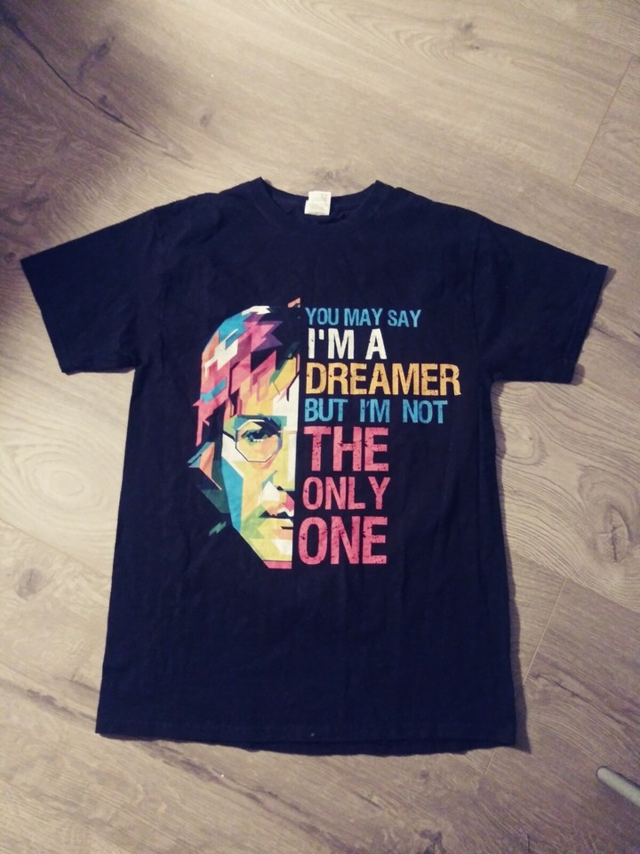 John Lennon T-Shirt You May Say I Am A Dreamer Men's Medium EUC | eBay