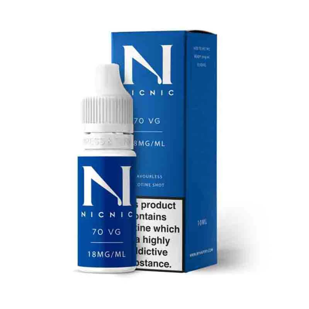 Nic Nic Shots 10ml Nicotine e Liquid Vape Juice 15mg / 18mg High 70 Max ...
