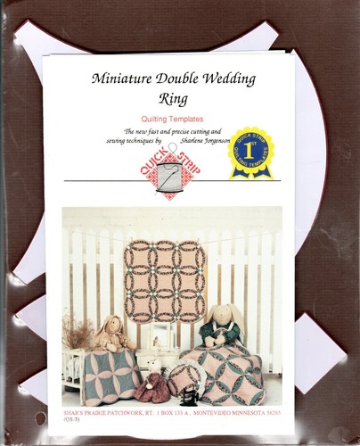 Shar's Prairie Patchwork DOUBLE WEDDING RING Quilting Templates with ...