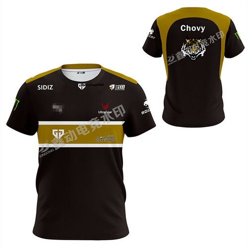 LOL S12 Team Tshirt LCK GENG Jersey Chovy Peanut TEE Game Unisex T ...