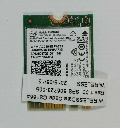 Original HP 10-N15ONE Pavilion x2 Wifi Mini Card H103C V-0 Replacement ...