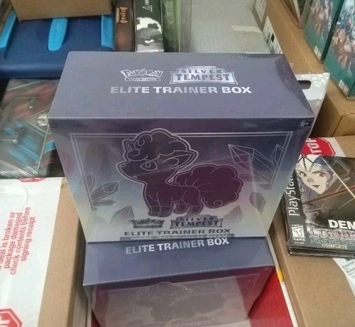 Pokemon TCG Sword & Shield Silver Tempest ETB Elite Trainer Box Factory ...