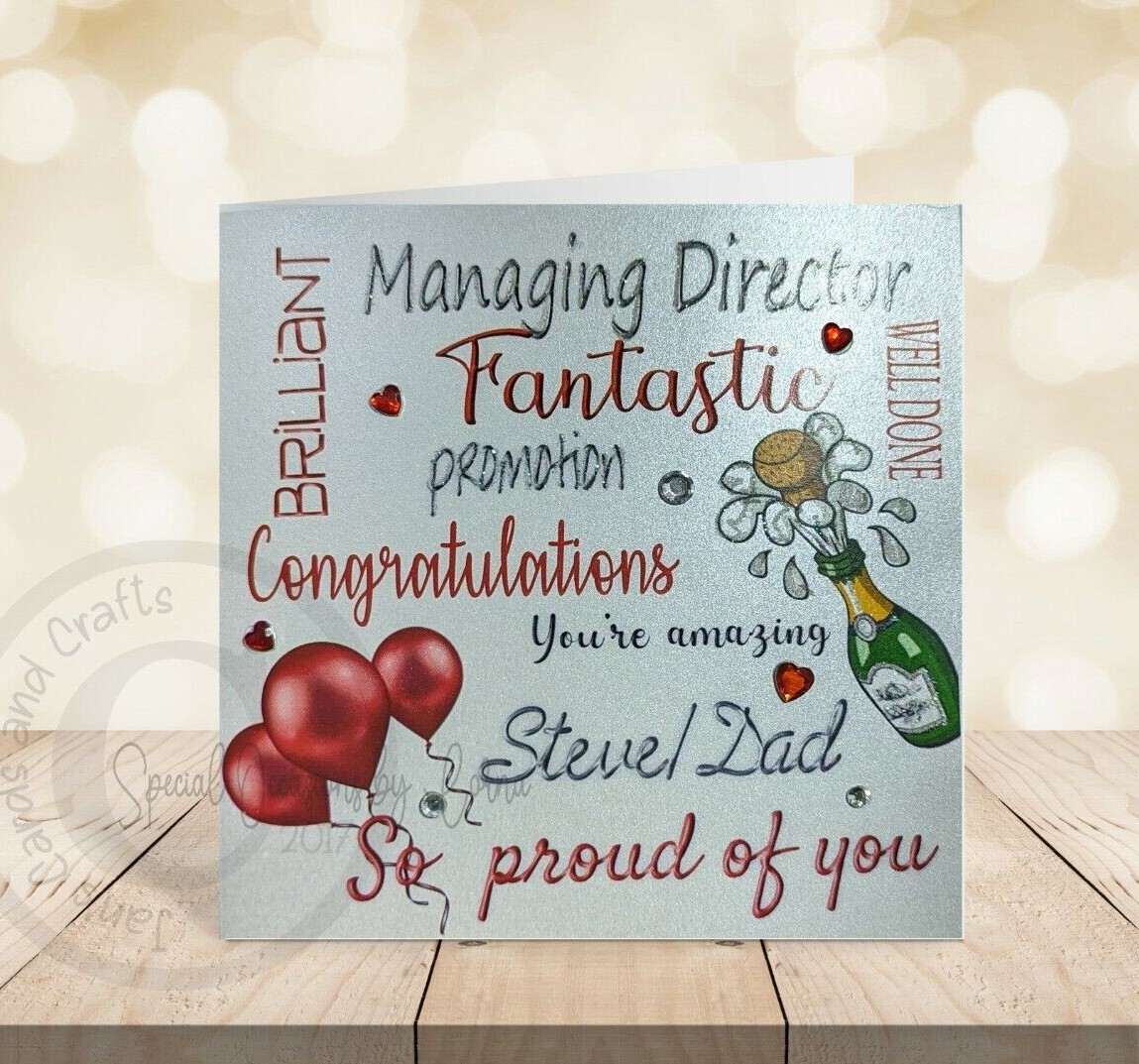 Job Promotion Announcement Cards