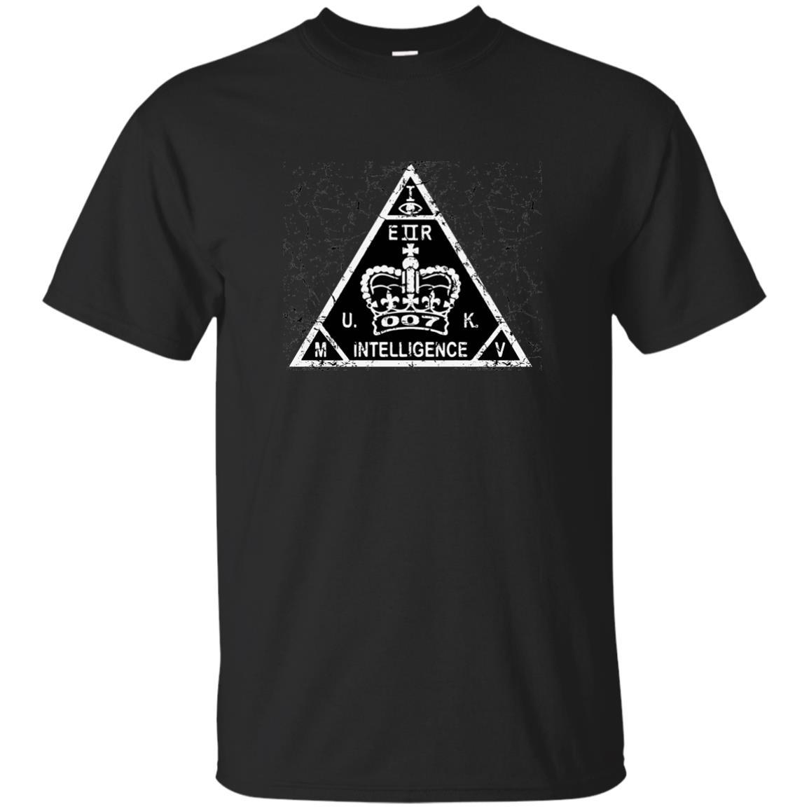 British Military Intelligence Section 5 007 Spy MI5 Crest BLACK Unisex ...
