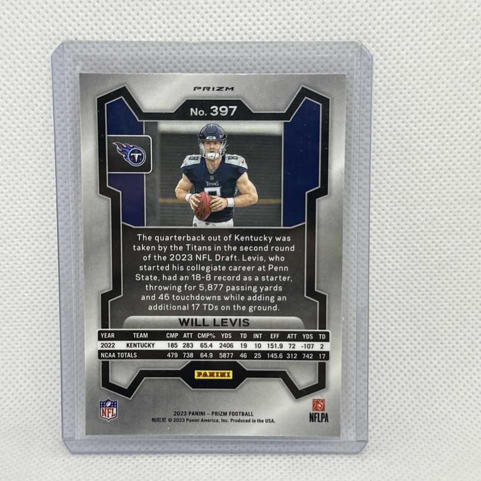2023 Panini Prizm Red White & Blue Will Levis Rookie Card #397 | eBay